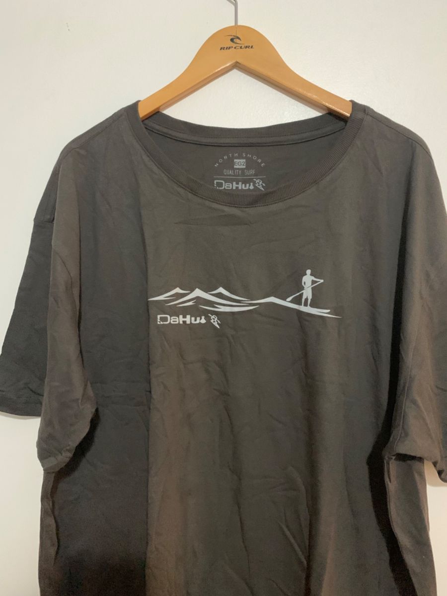 Camiseta Cinza Dahui | Camiseta Masculina Nunca Usado 79498978 | enjoei