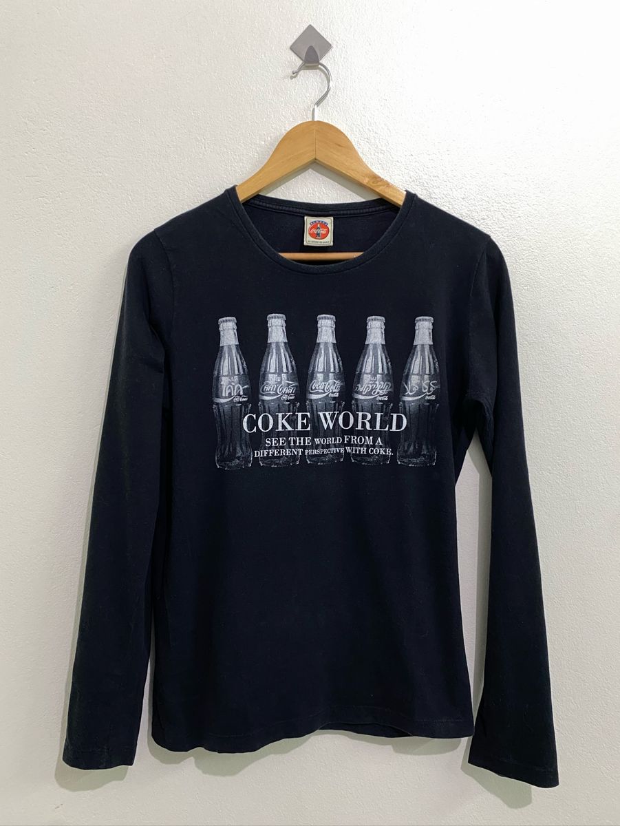 Camiseta Coca Cola Manga Longa | Camiseta Masculina Coca Cola Usado ...