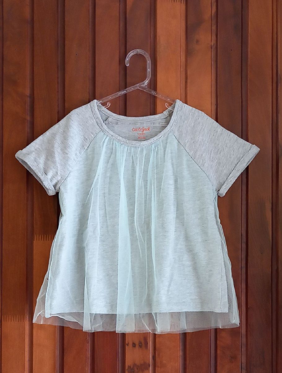 Camiseta em Algodão Cat e Jack | Roupa Infantil para Menina Cat & Jack ...