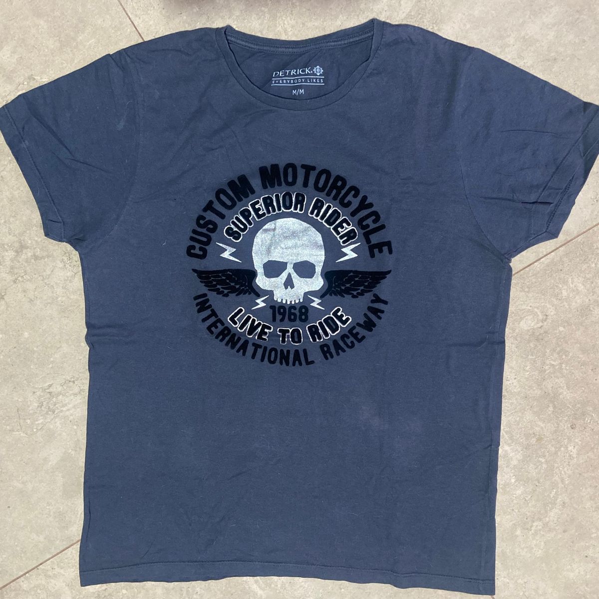 Camiseta Estampa Caveira | Camiseta Masculina Nunca Usado 124905114 ...