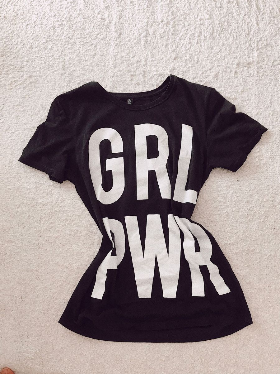 Camiseta Girl Power (rpsdv) | Camiseta Feminina Renner Blue Steel Usado ...