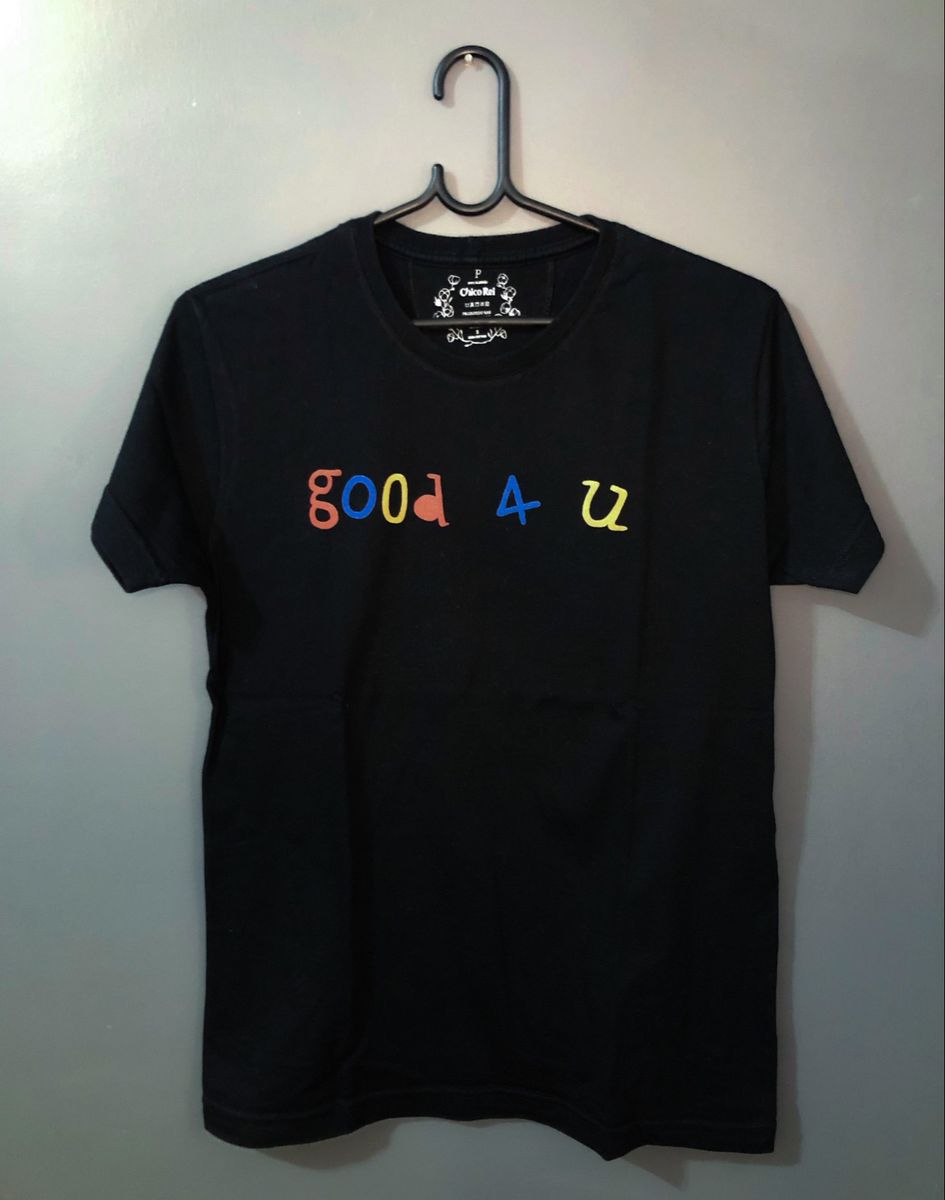 Camiseta Good 4 U Olivia Rodrigo | Camiseta Masculina Chico Rei Usado ...