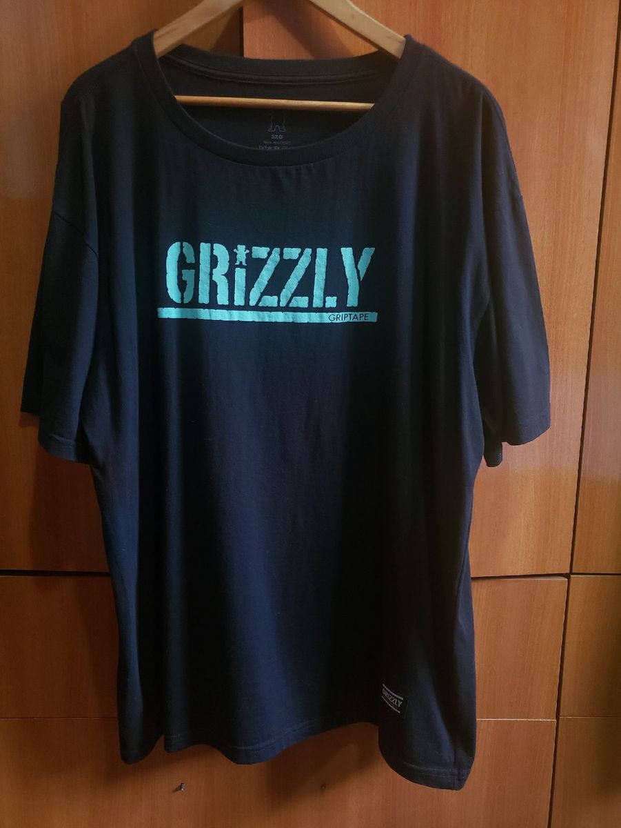Camiseta Grizzly Script Logo | Camiseta Masculina Grizzly Usado ...