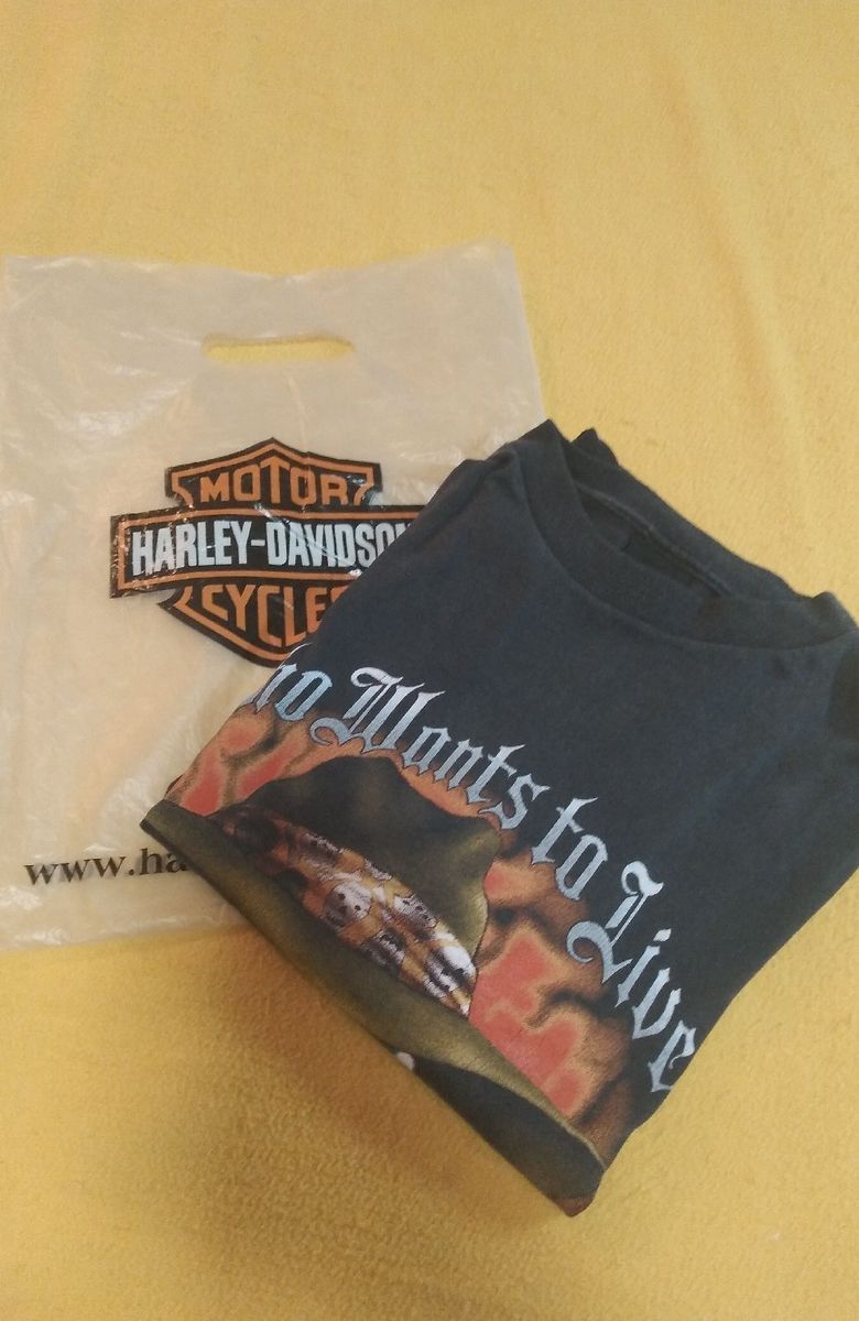Camiseta Harley Davidson Manny & John's 1992 | Camiseta Masculina ...