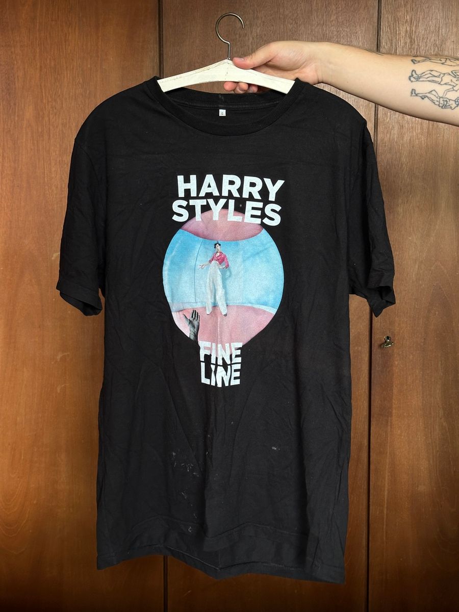 Camiseta Harry Styles Fine Line | Camisa Masculina Harry Styles Usado ...
