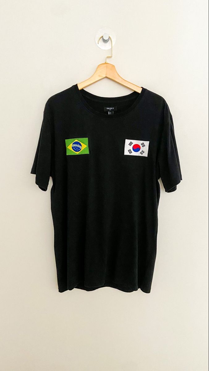 Camiseta Kpop Coreia | Camiseta Masculina Forever 21 Usado 84204751 ...