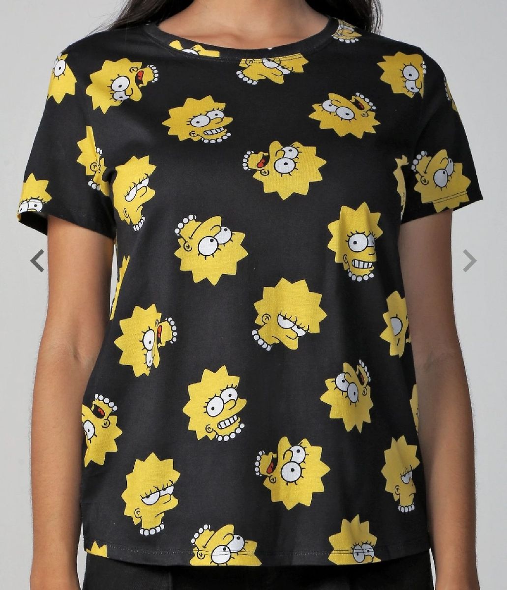 Camiseta Lisa Simpson Tam Xg | Camiseta Feminina Riachuelo Nunca Usado ...