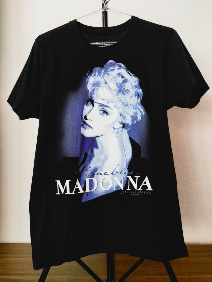 Camiseta Masculina Madonna True Blue 25th Anniversary (tamanho P ...