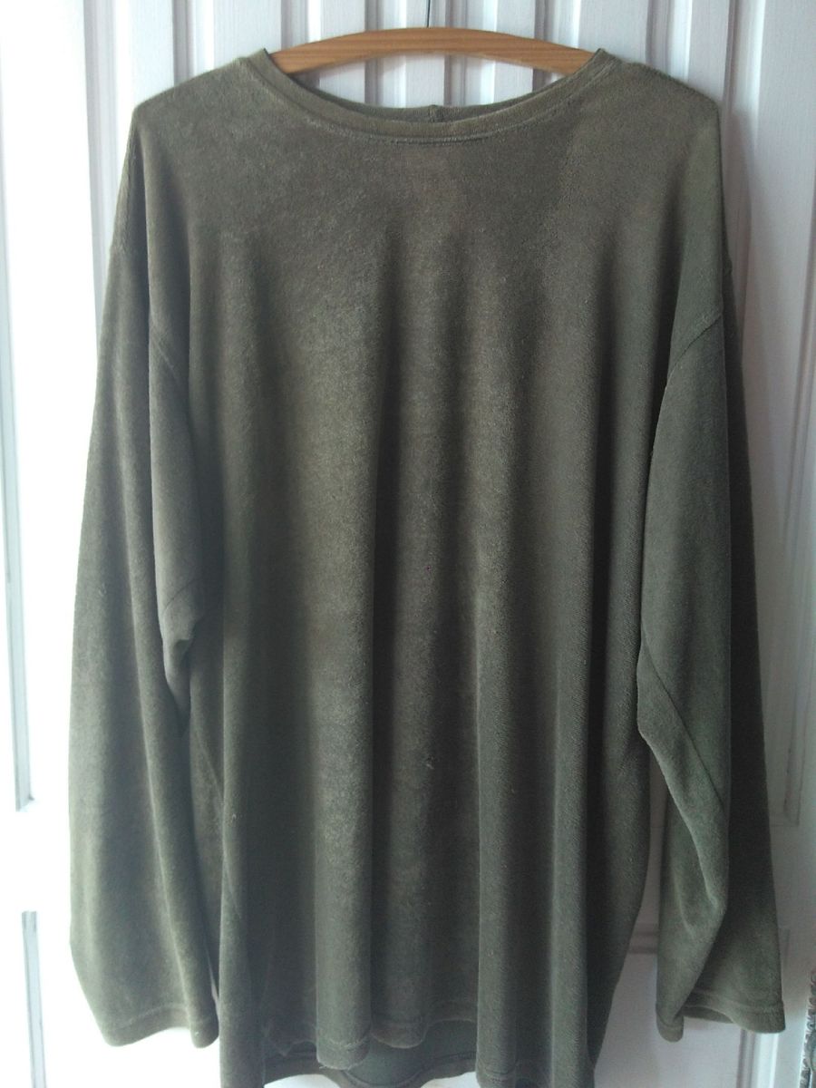 Camiseta Manga Longa Verde Musgo | Camiseta Masculina Disparate Usado ...