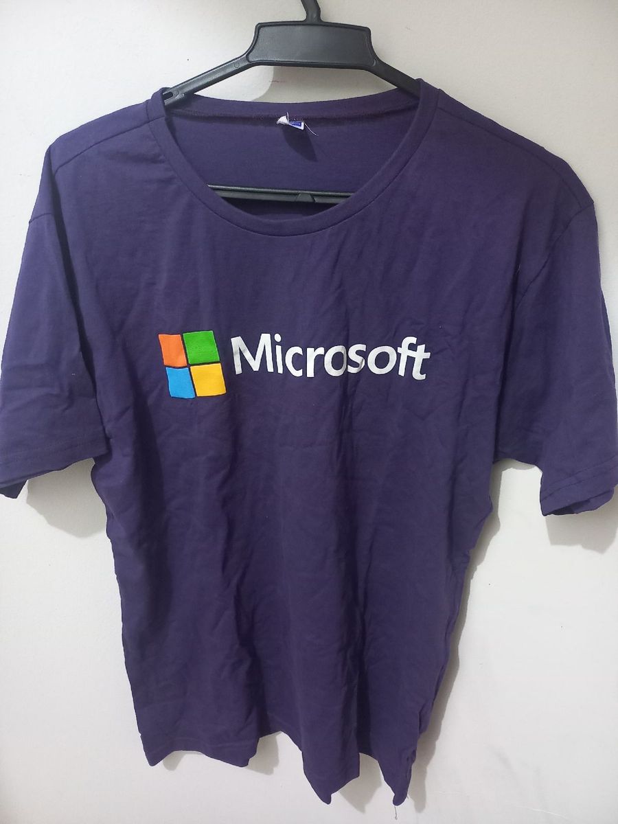 Camiseta Microsoft | Blusa Feminina Microsoft Usado 103107204 | enjoei