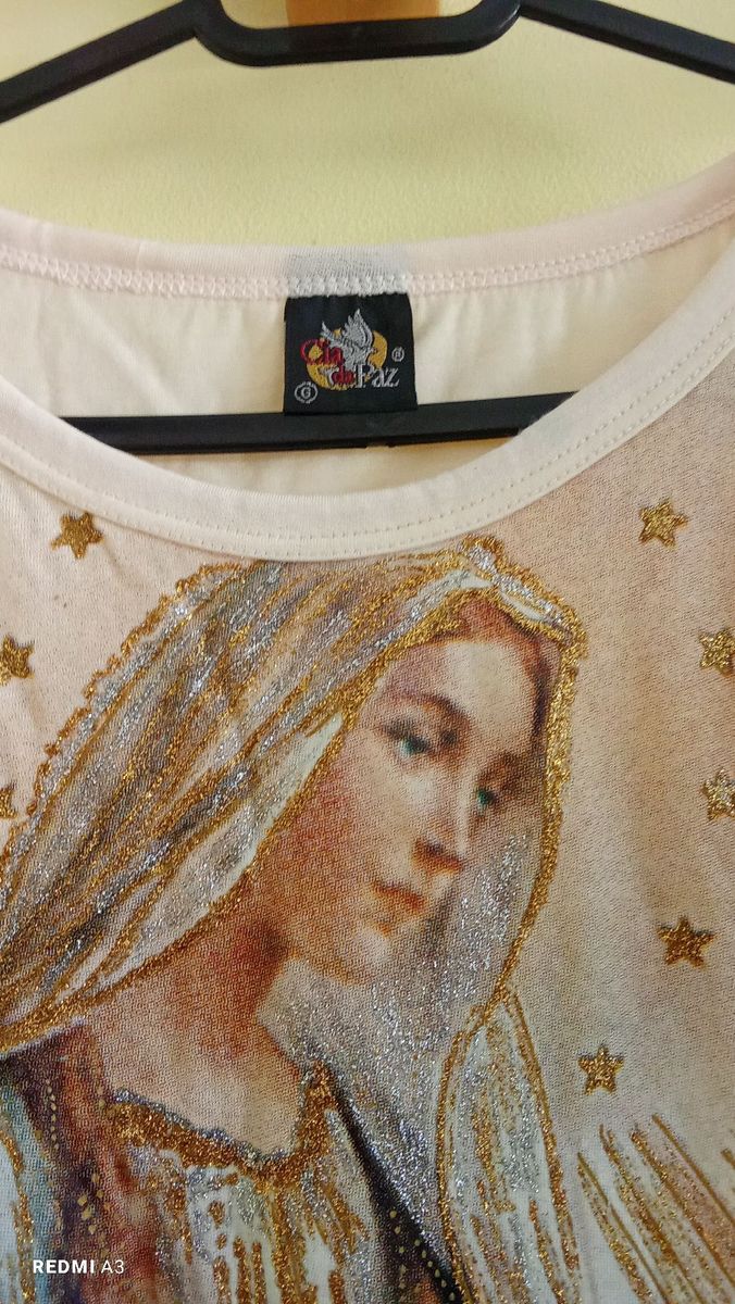 Camiseta Nossa Senhora Personalizada | Blusa Feminina Cia &Paz Usado ...