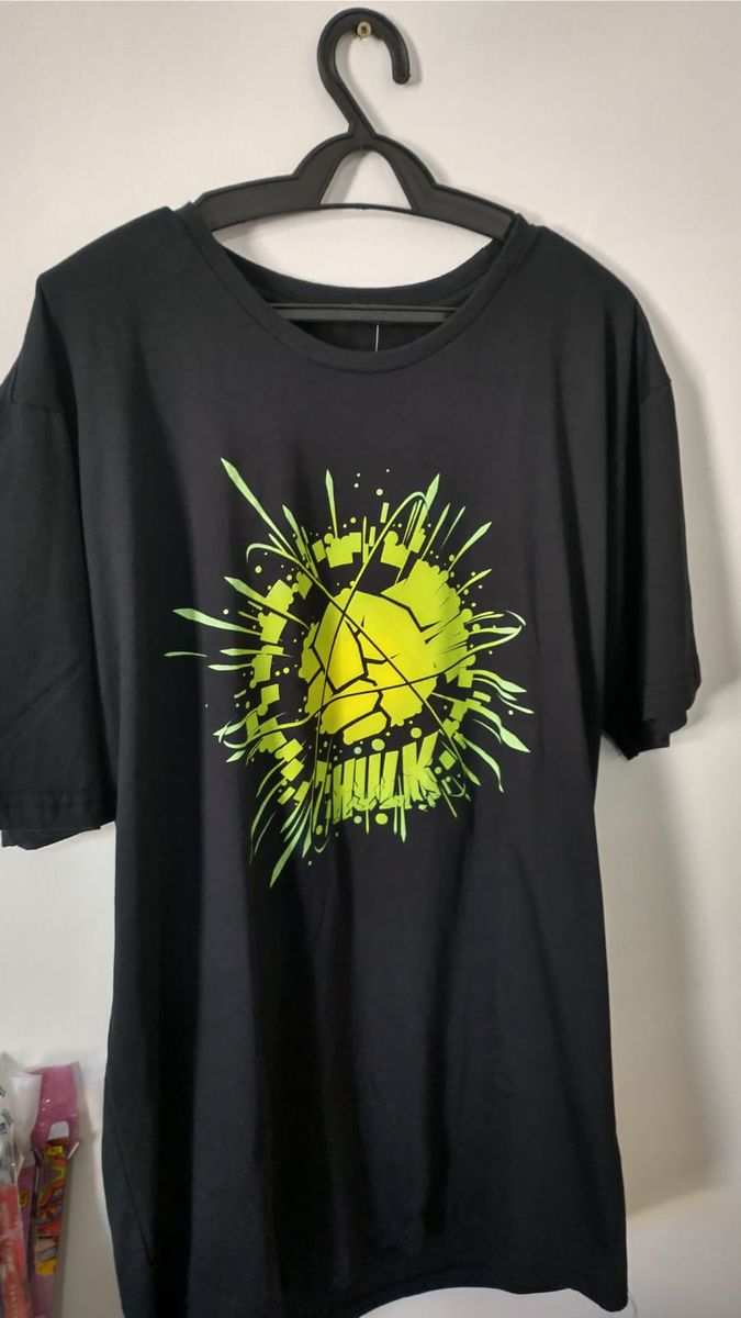 Camiseta Oficial - Hulk - Marvel - Tamanho M - Cor Preta | Camiseta ...
