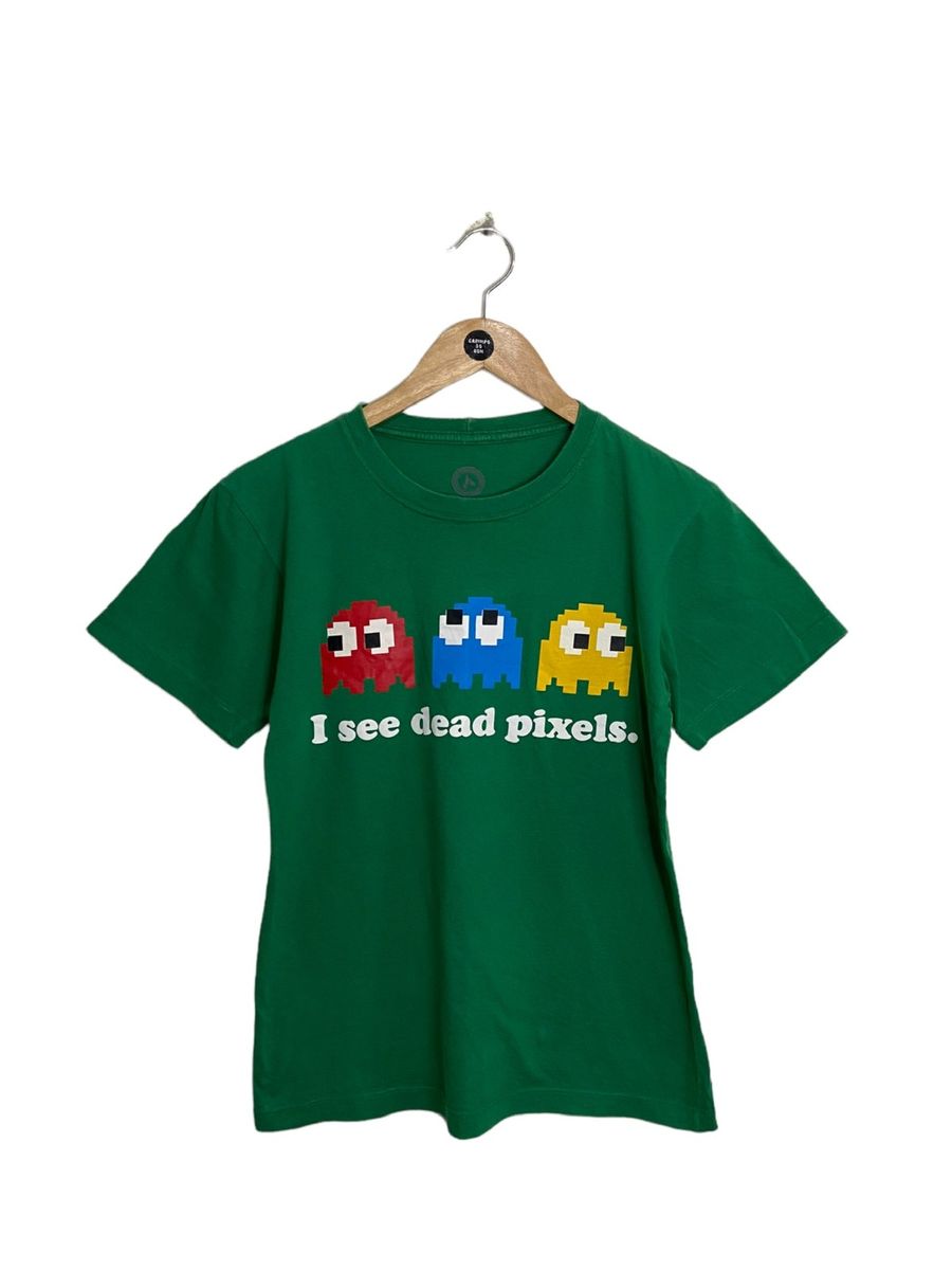 Camiseta Pac Man | Camiseta Feminina Flame Usado 76813554 | enjoei