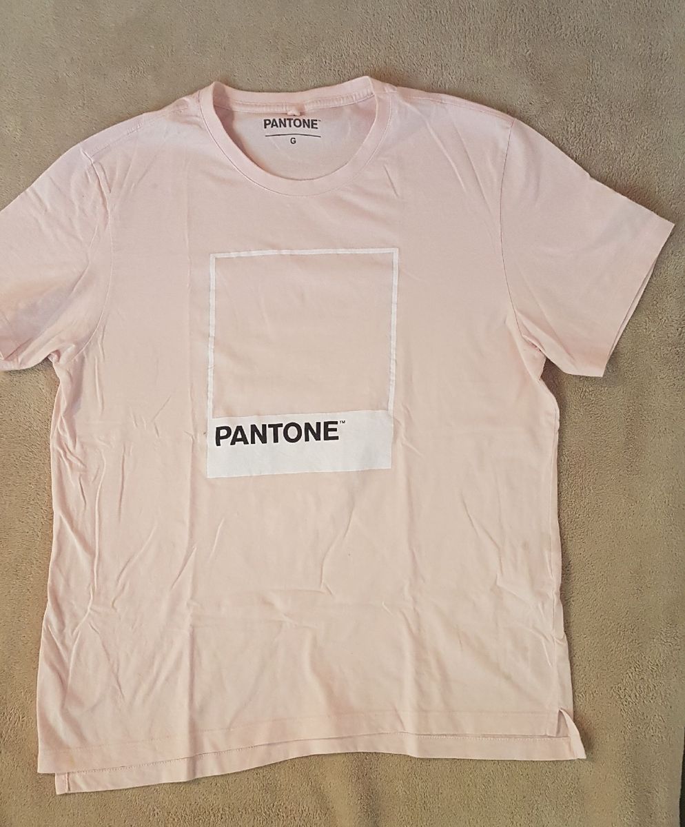 Camiseta Pantone Rosa | Camiseta Masculina Pantone Usado 75663657 | enjoei