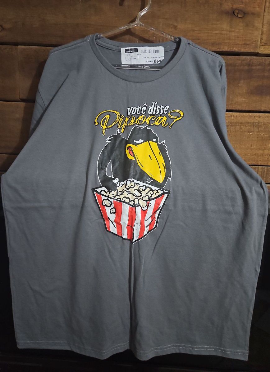 Camiseta Pica Pau Você Disse Pipoca? | Camisa Masculina Nunca Usado ...