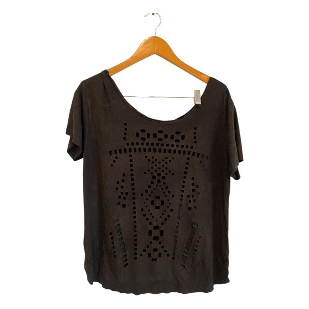 Camiseta Preta Plus Size Corte Laser Gg | Blusa Feminina Usado ...