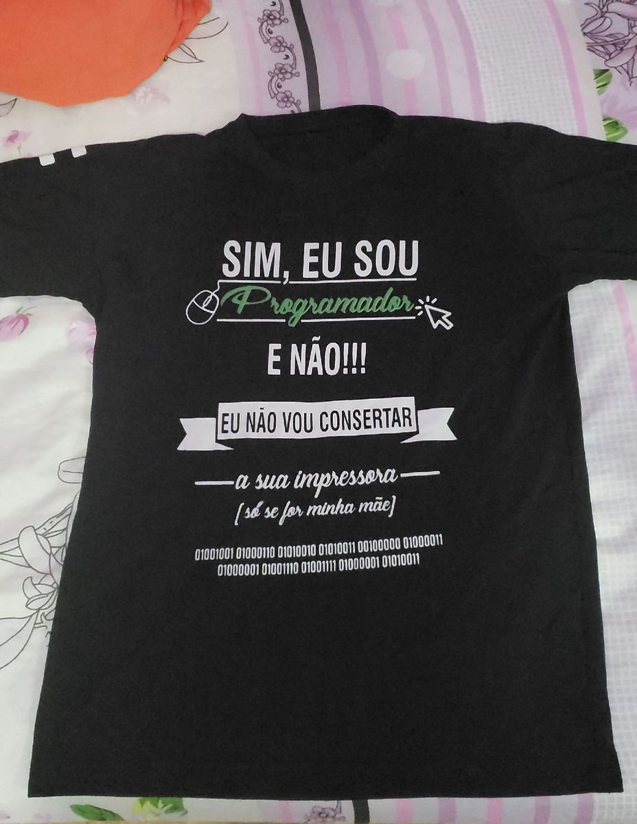 Camiseta Programador | Camiseta Feminina Usado 38901908 | enjoei