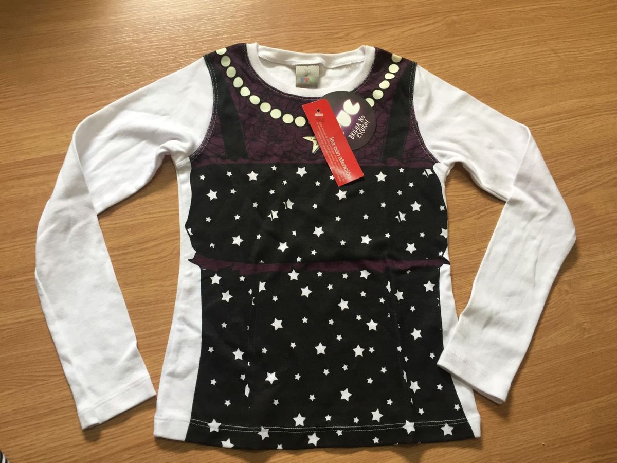 Camiseta Puc Manga Longa Que Brilha No Escuro | Roupa Infantil para ...