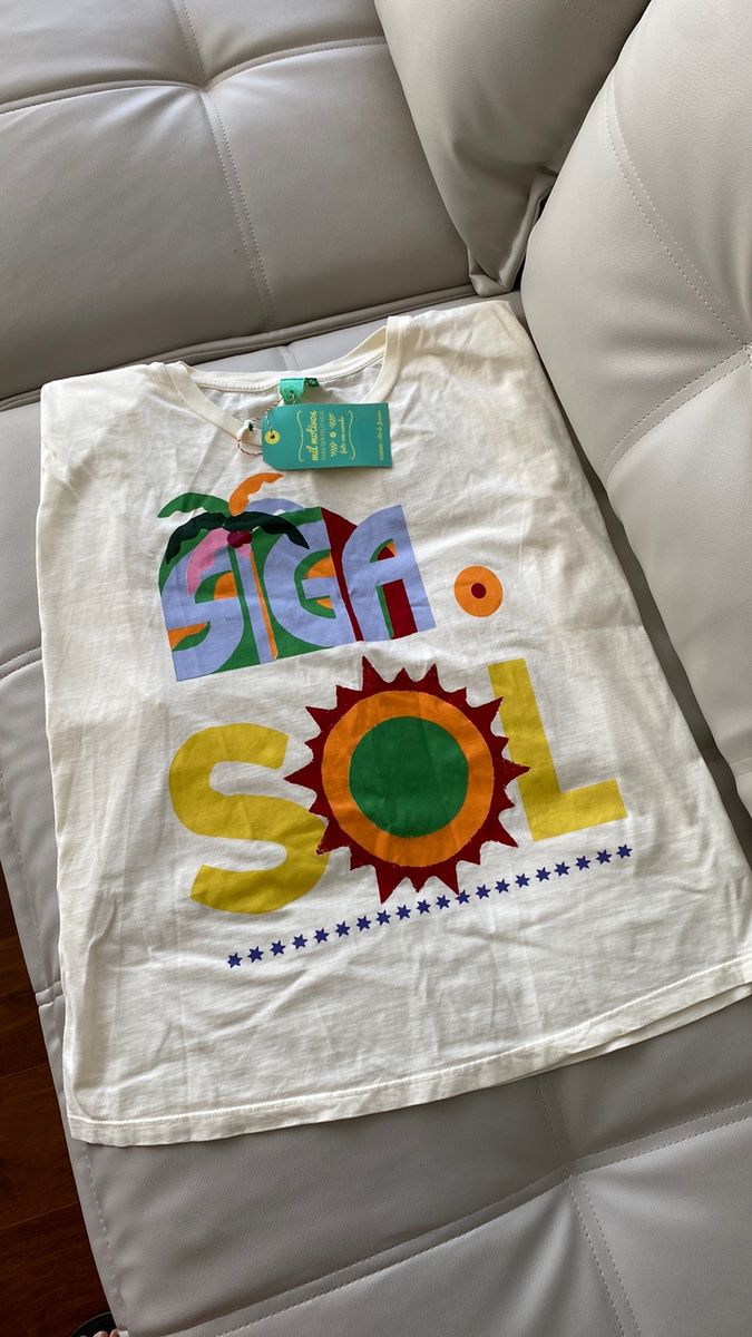 Camiseta Siga O Sol | Camiseta Feminina Farm Nunca Usado 86295161 | enjoei