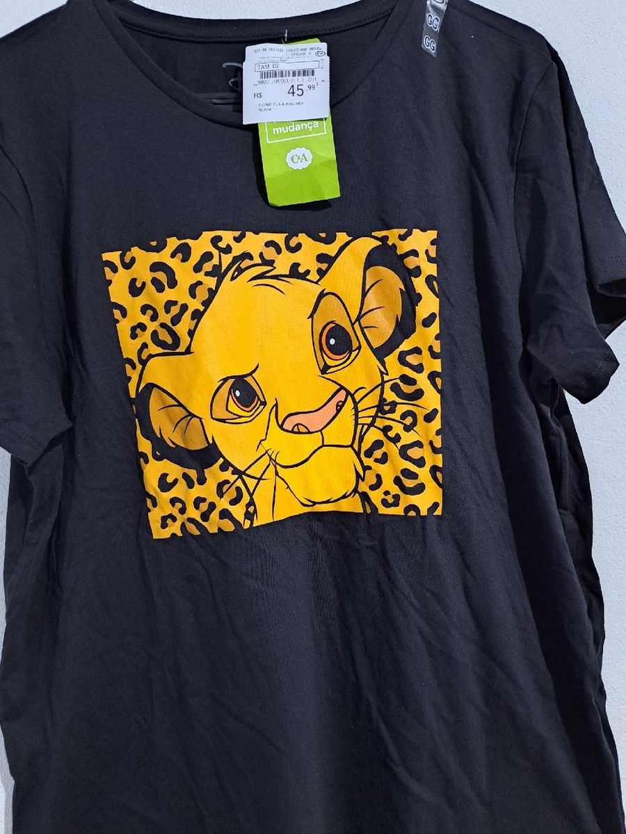 Camiseta Simba Rei Leão Gg | Camiseta Feminina Cea Nunca Usado 80520968 | enjoei