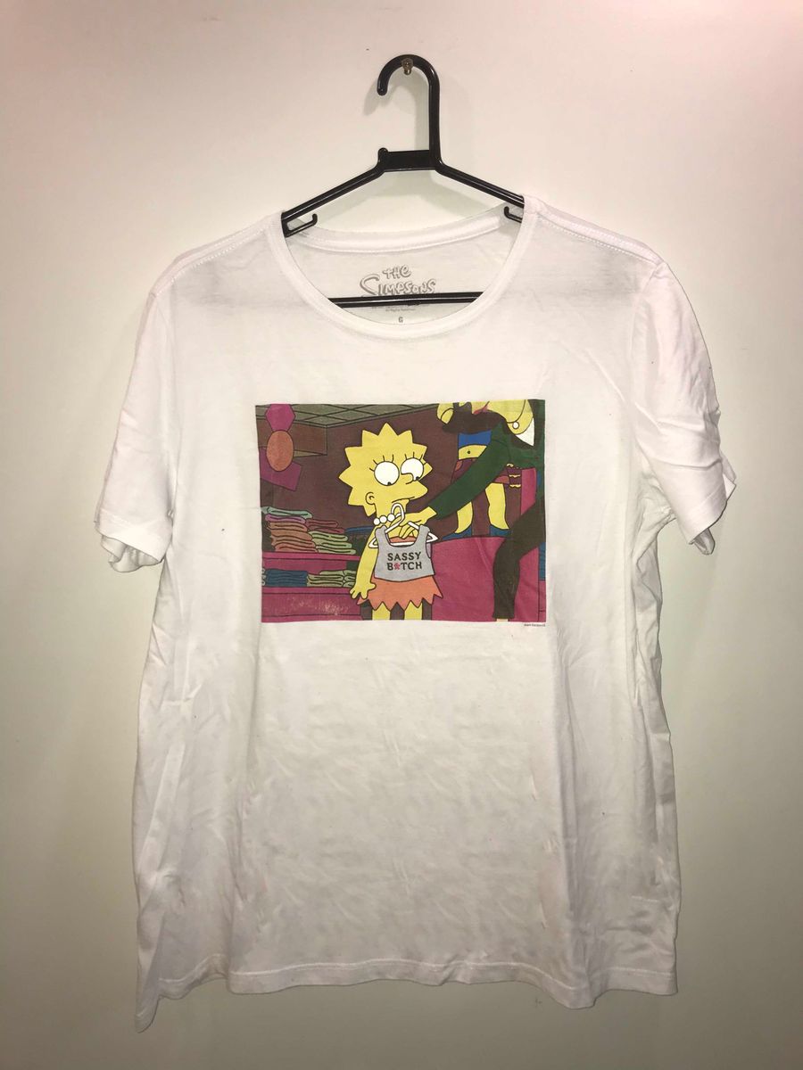 Camiseta Simpsons Lisa Sassy Bitch | Camiseta Feminina Usado 54761036 ...