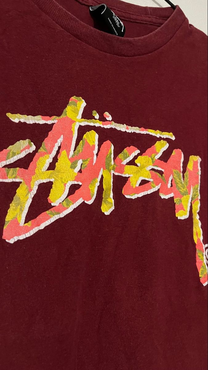 Camiseta Stussy Vinho | Camiseta Masculina Stussy Usado 86540637 | enjoei