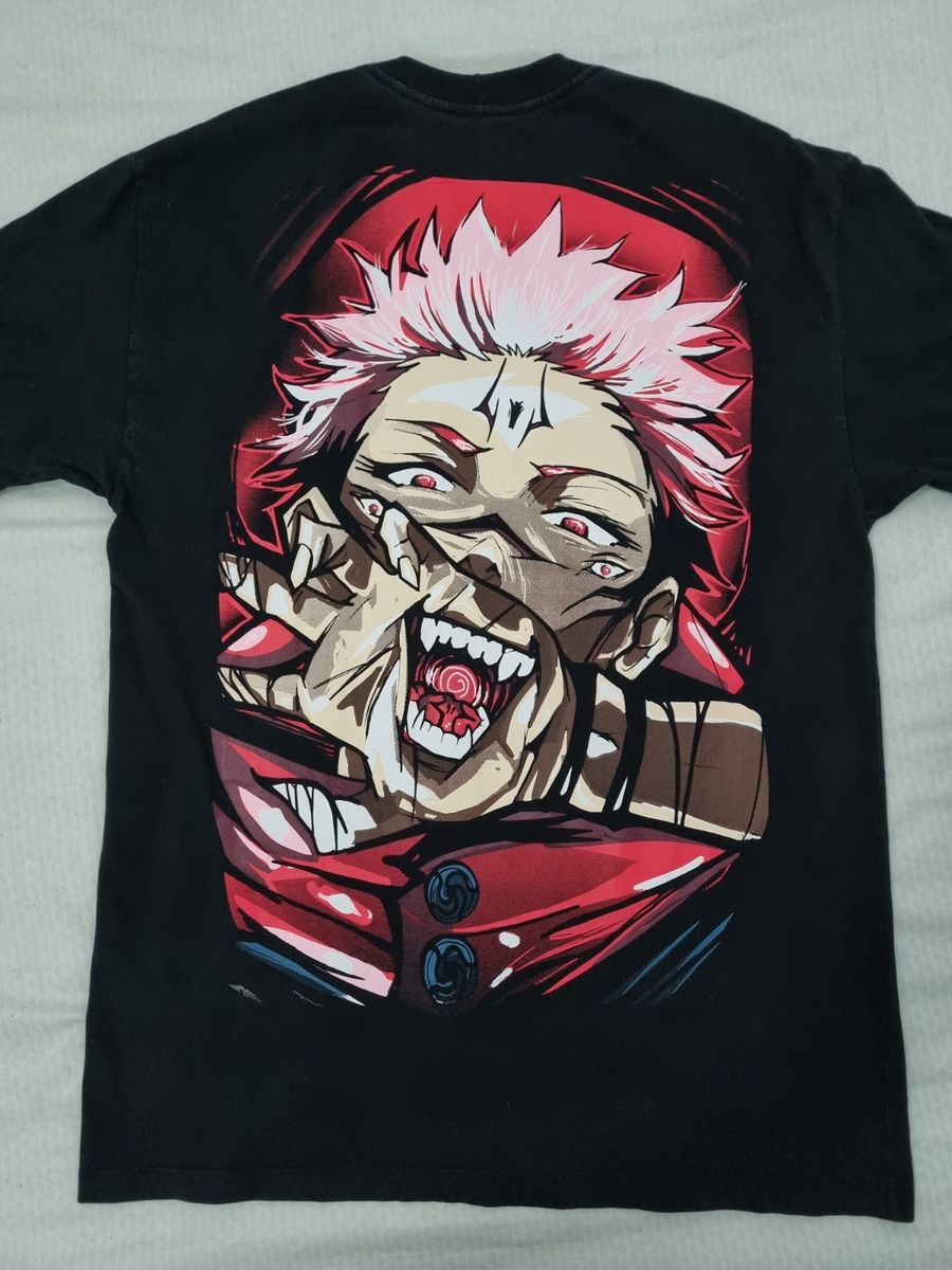 Camiseta Sukuna Jujutsu Kaisen - Dattebayo Supply | Camisa Masculina ...