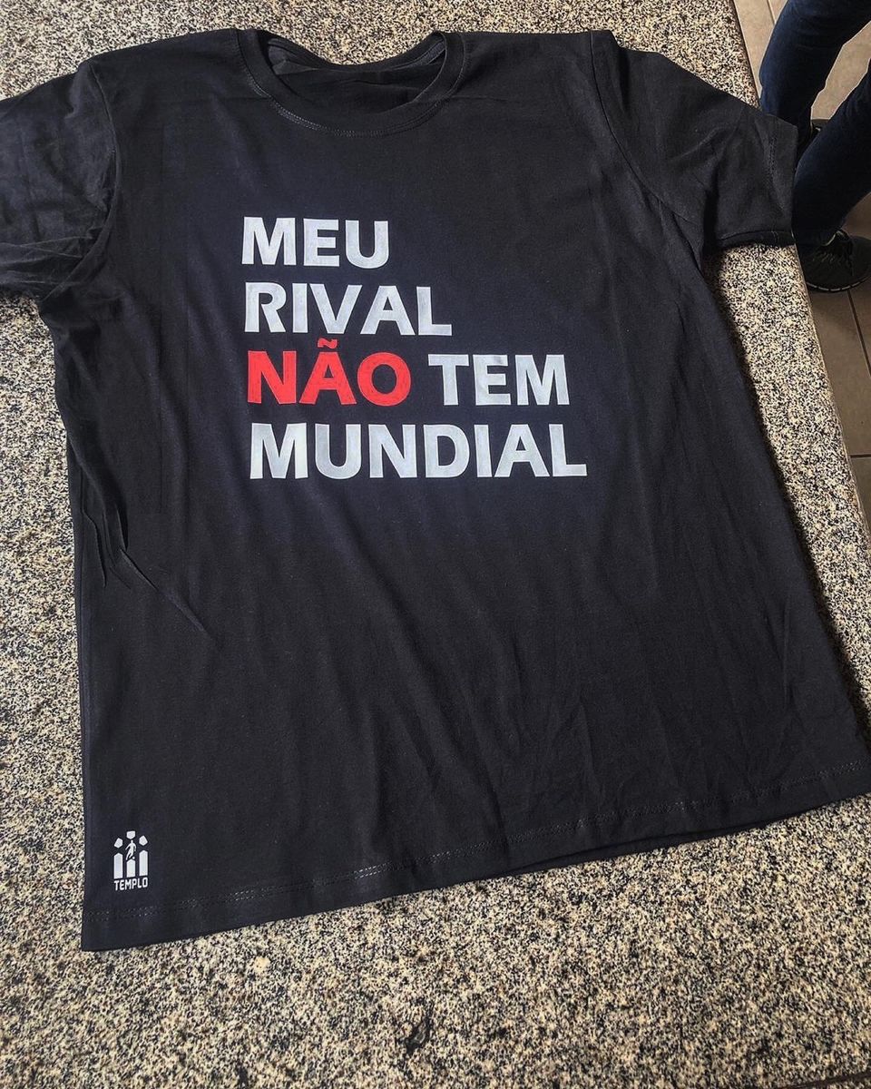 Camiseta Templo Meu Rival Não Tem Mundial | Camiseta Masculina ...