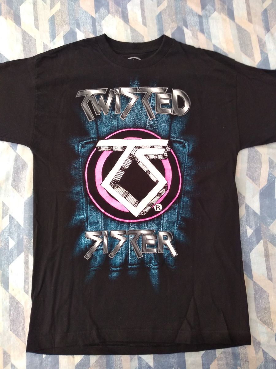 Camiseta Twisted Sister | Camiseta Masculina Twisted Sister Usado ...
