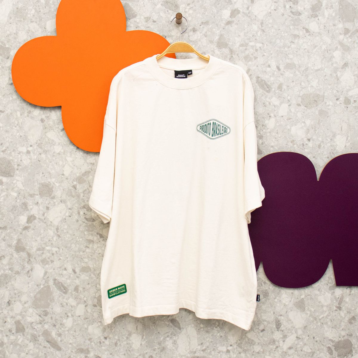 Camiseta Xeque Mate Oversized Off White Baw Clothing | Camiseta ...