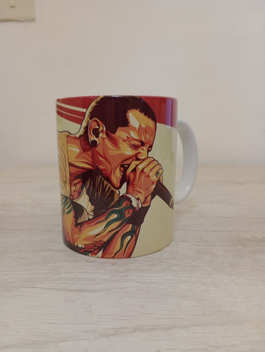 Caneca Chester Benning Linkin Park Cerámica Importada | Canequinha ...
