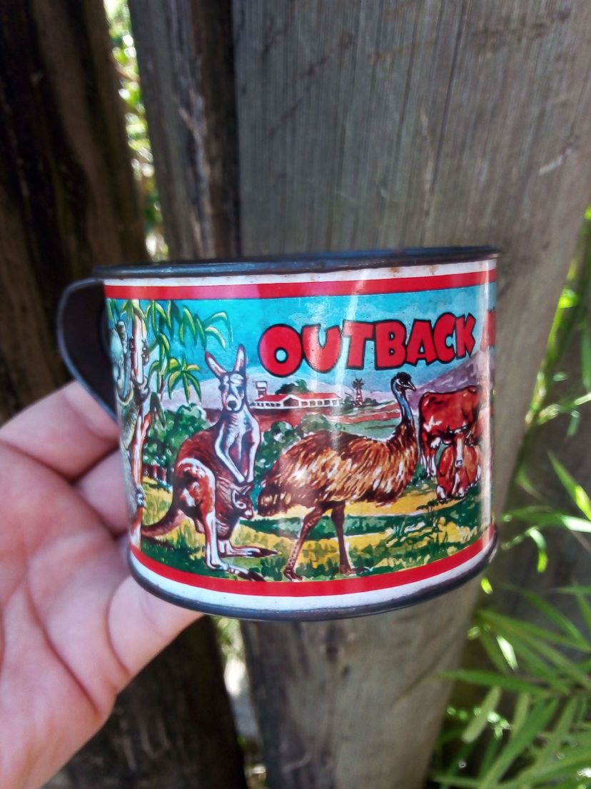 Caneca Outback Antiga de Lata | Produto Vintage e Retro Outback Usado ...
