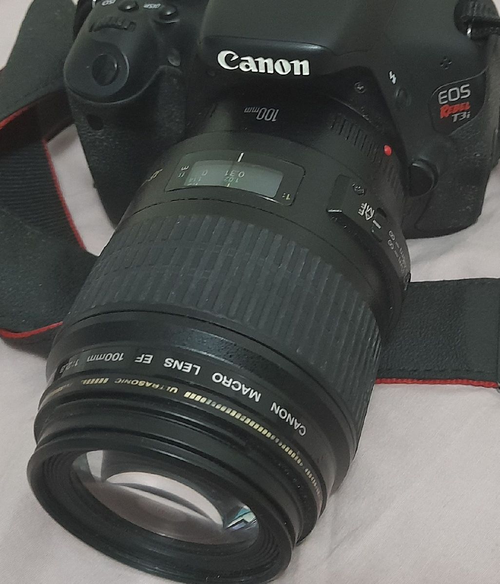 Canon 3ti Lente 100mm Macro Ultrasonic | Máquina Fotográfica Digital ...