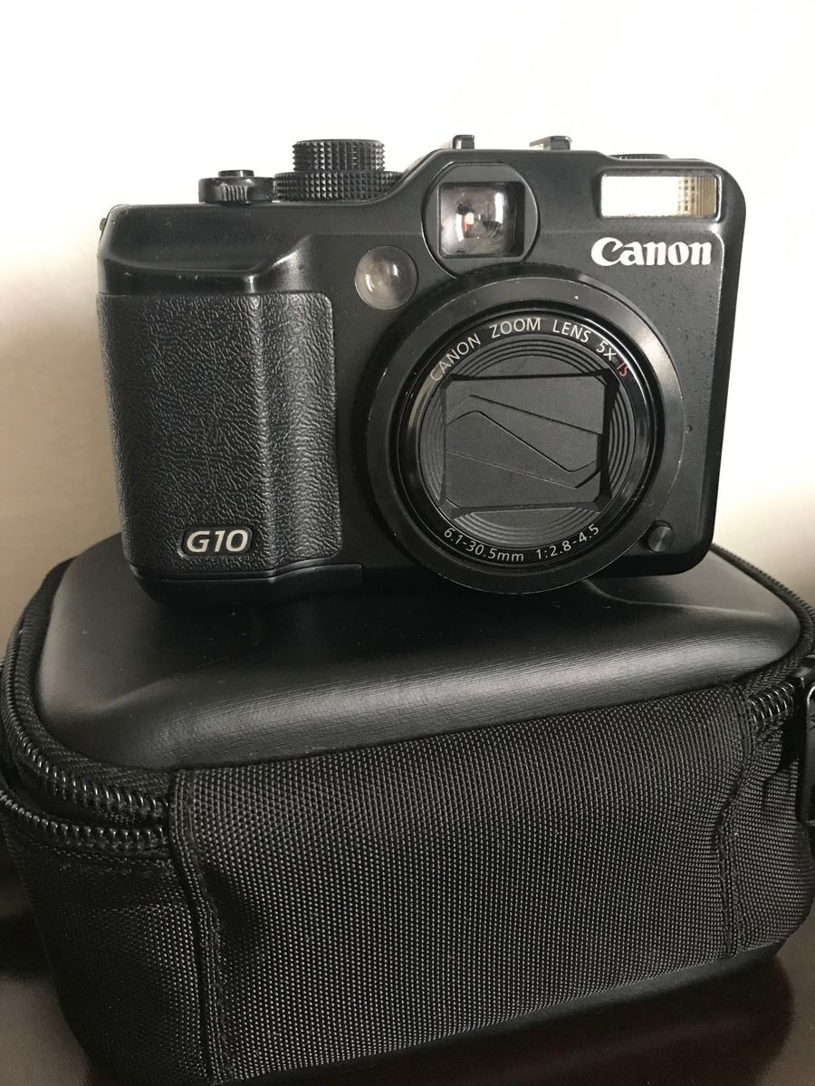 Canon G10 + Memória + Case + Bateria Extra | Máquina Fotográfica ...