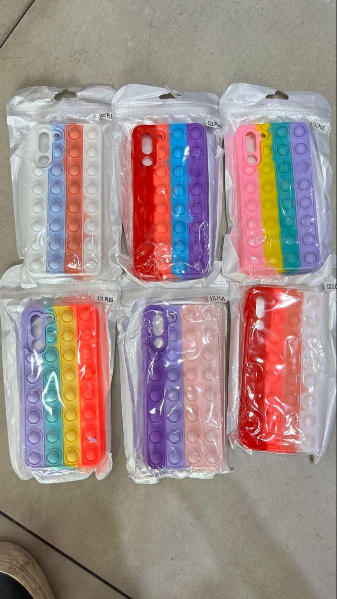Capa Anti Impacto Bolinhas Fidget Toy Antistress Pop para Samsung S21 ...