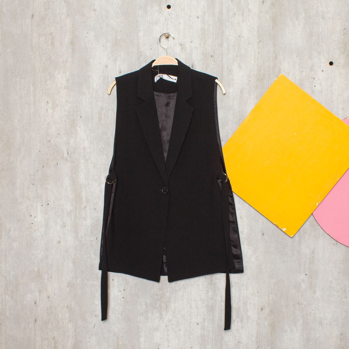 Capa Blazer Vazado Zara | Colete Feminino Zara Usado 75908659 | enjoei