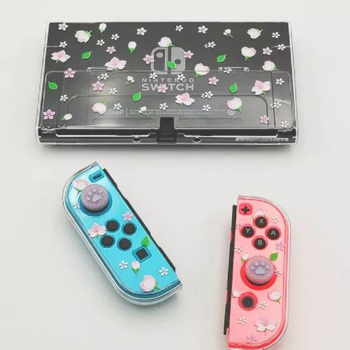 Capa Cover Nintendo Switch Oled Sakura | Acessório p/ Videogame Nunca ...