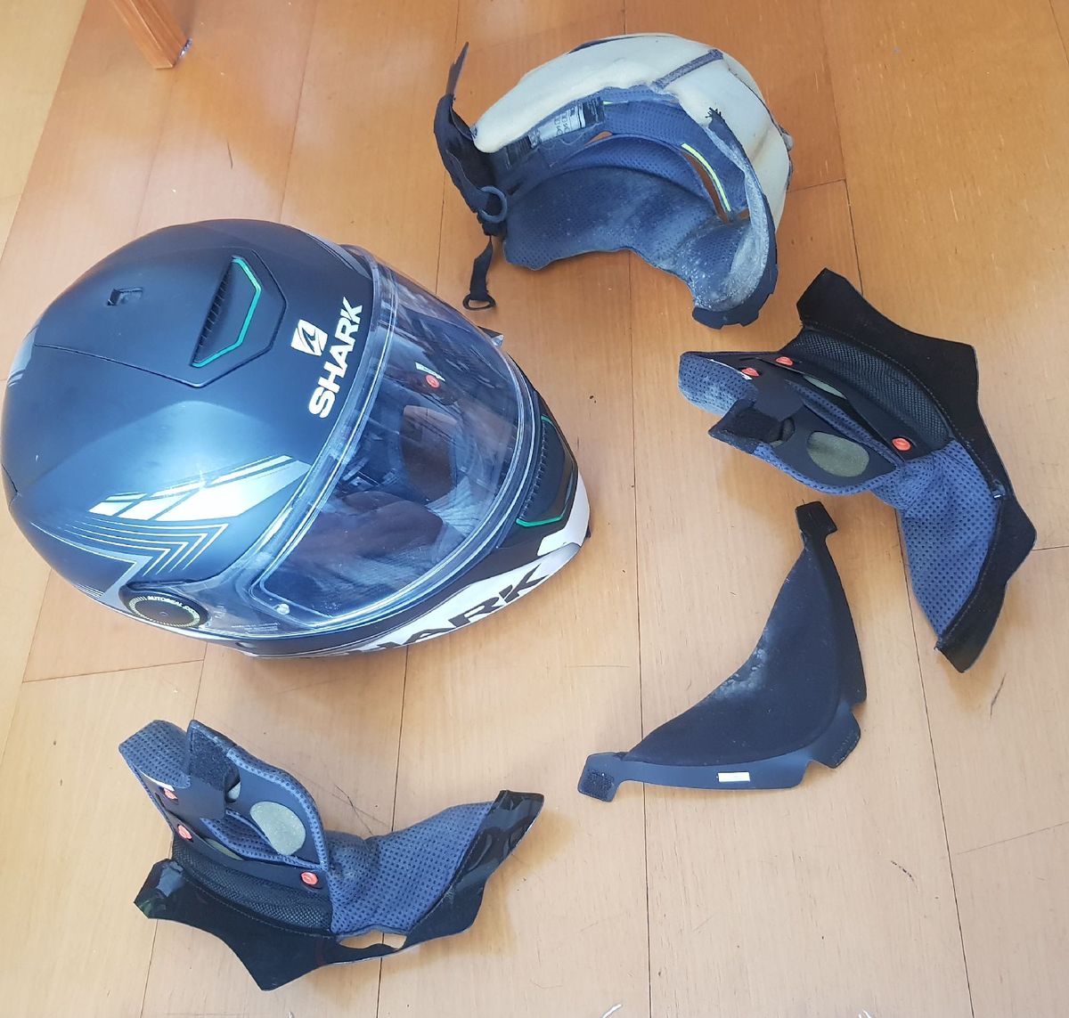 Capacete Shark Skwal Matador com Led | Produto Masculino Shark Usado ...