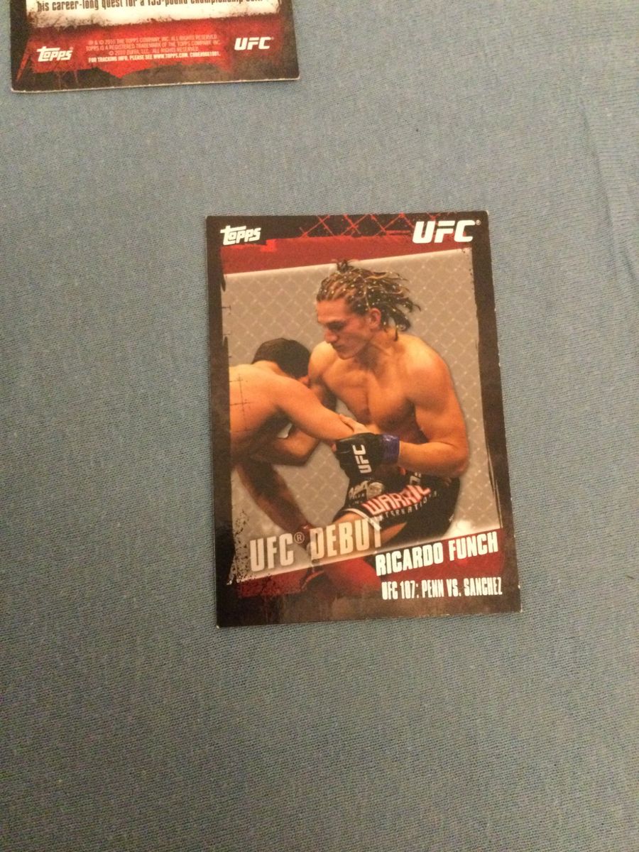 Card Colecionador Ufc - Lutador: Ricardo Funch | Item p/ Esporte e ...