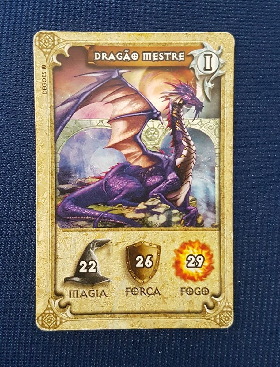 Card Dracomania Dragão Mestre N 1 | Produto Vintage e Retro Elma Chips ...