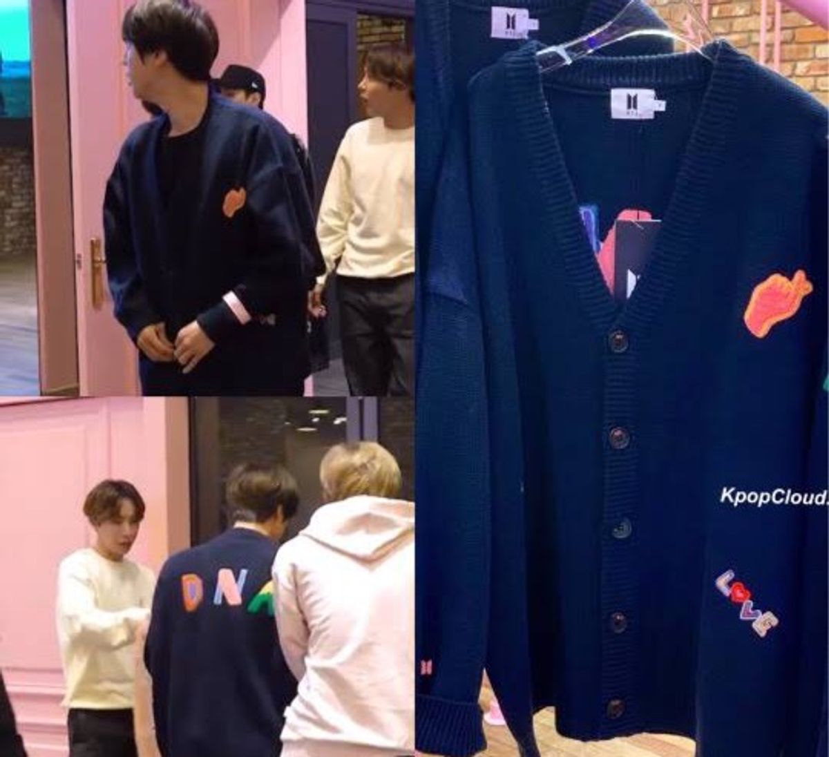Cardigan Oficial Bts Dna Pop Up | Item de Música Bighit Hybe Bts Usado ...