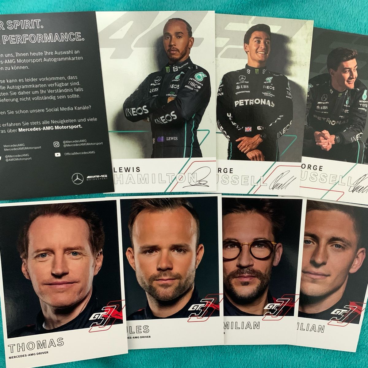 Cards Mercedes Fórmula 1 | Item p/ Esporte e Outdoor Mercedes Nunca ...