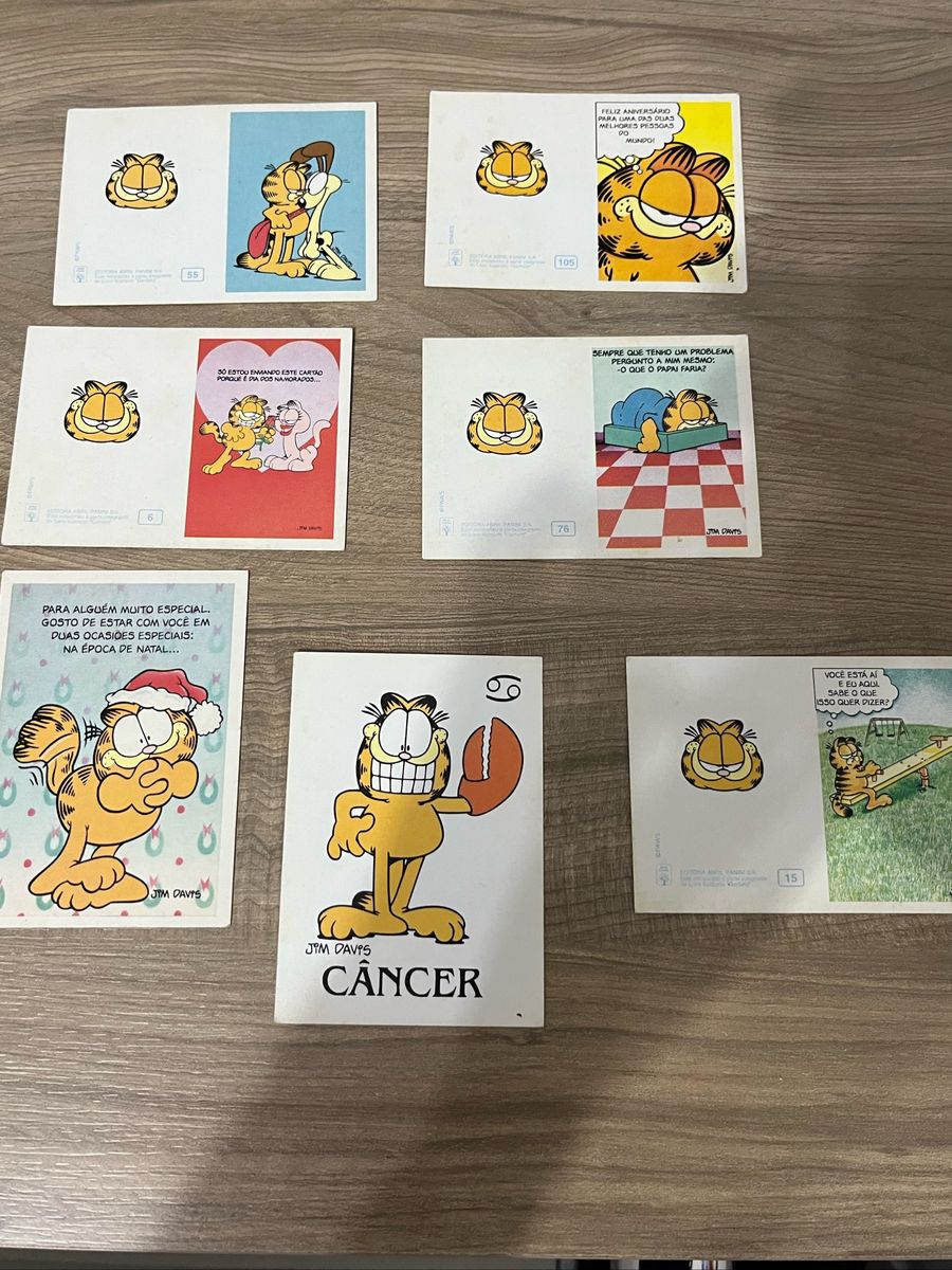 Cards Panini - Garfield -colecionador | Produto Vintage e Retro Panini ...