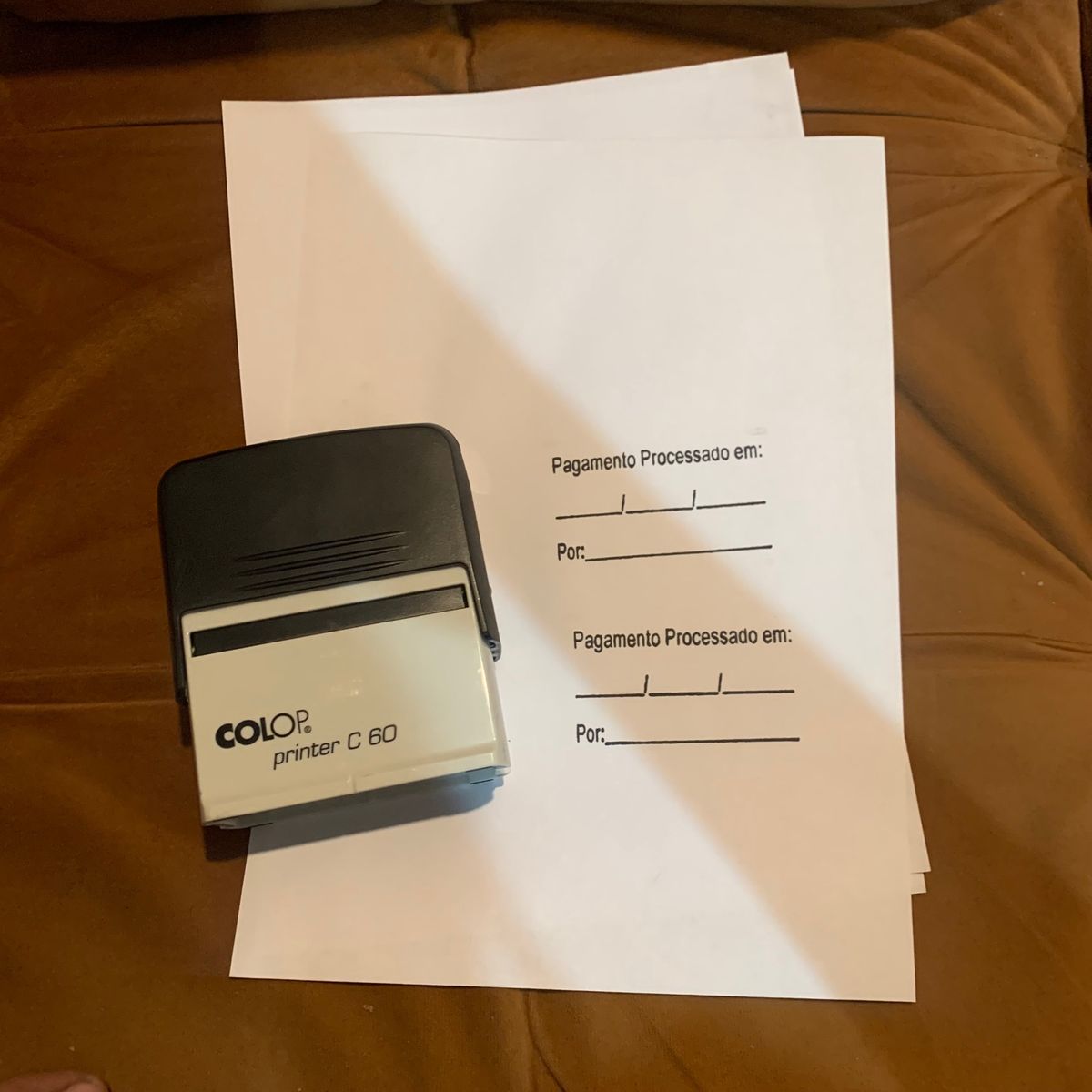 Carimbo Automático Colop Printer C60 | Livro Colop Usado 89543904 | enjoei