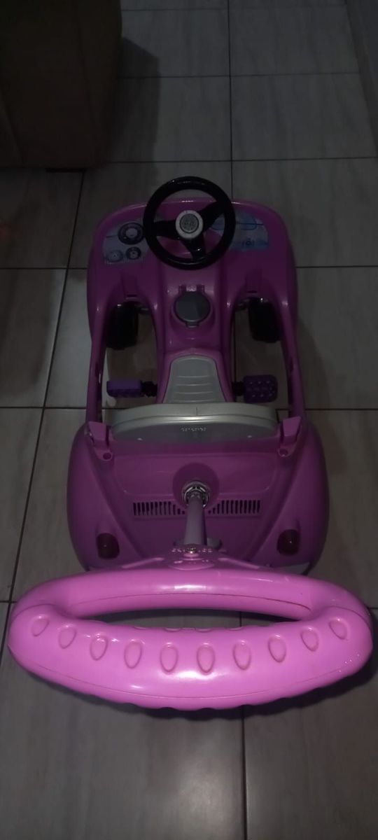 Carrão Infantil Fusca Rosa | Carrinho de Bebê Usado 100561629 | enjoei