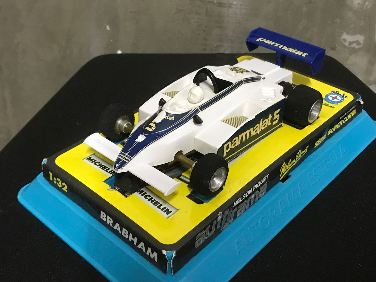 Carrinho Autorama Estrela Brabham Nelson Piquet Branco 1:32 | Brinquedo ...