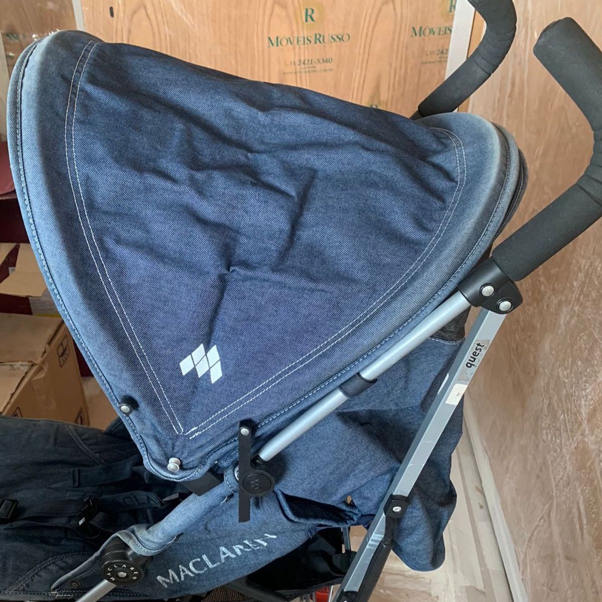 Carrinho Maclaren Quest Jeans | Carrinho de Bebê Maclaren Usado ...