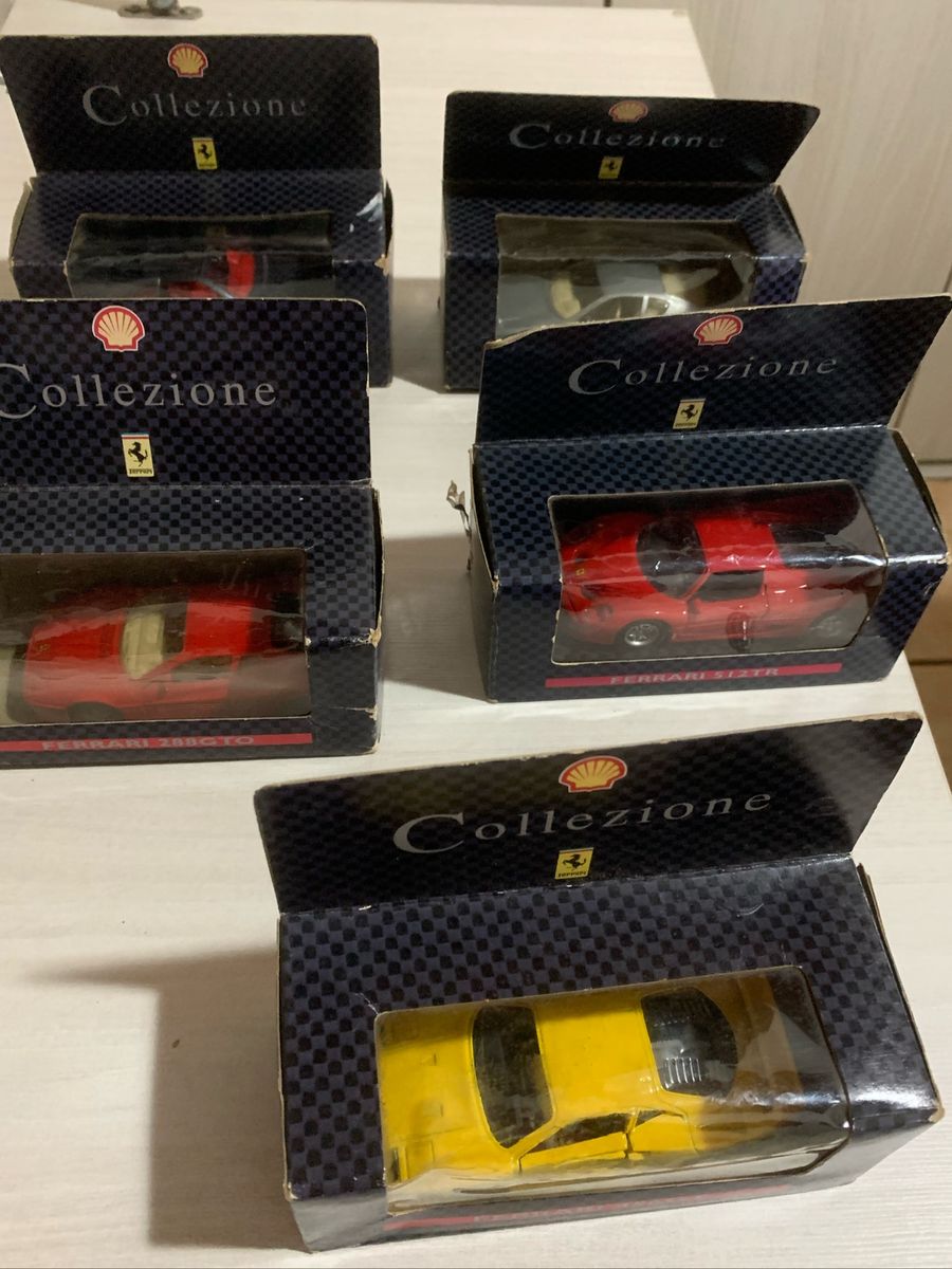Carrinhos Miniaturas Ferrari Coleção Shell | Produto Vintage e Retro ...