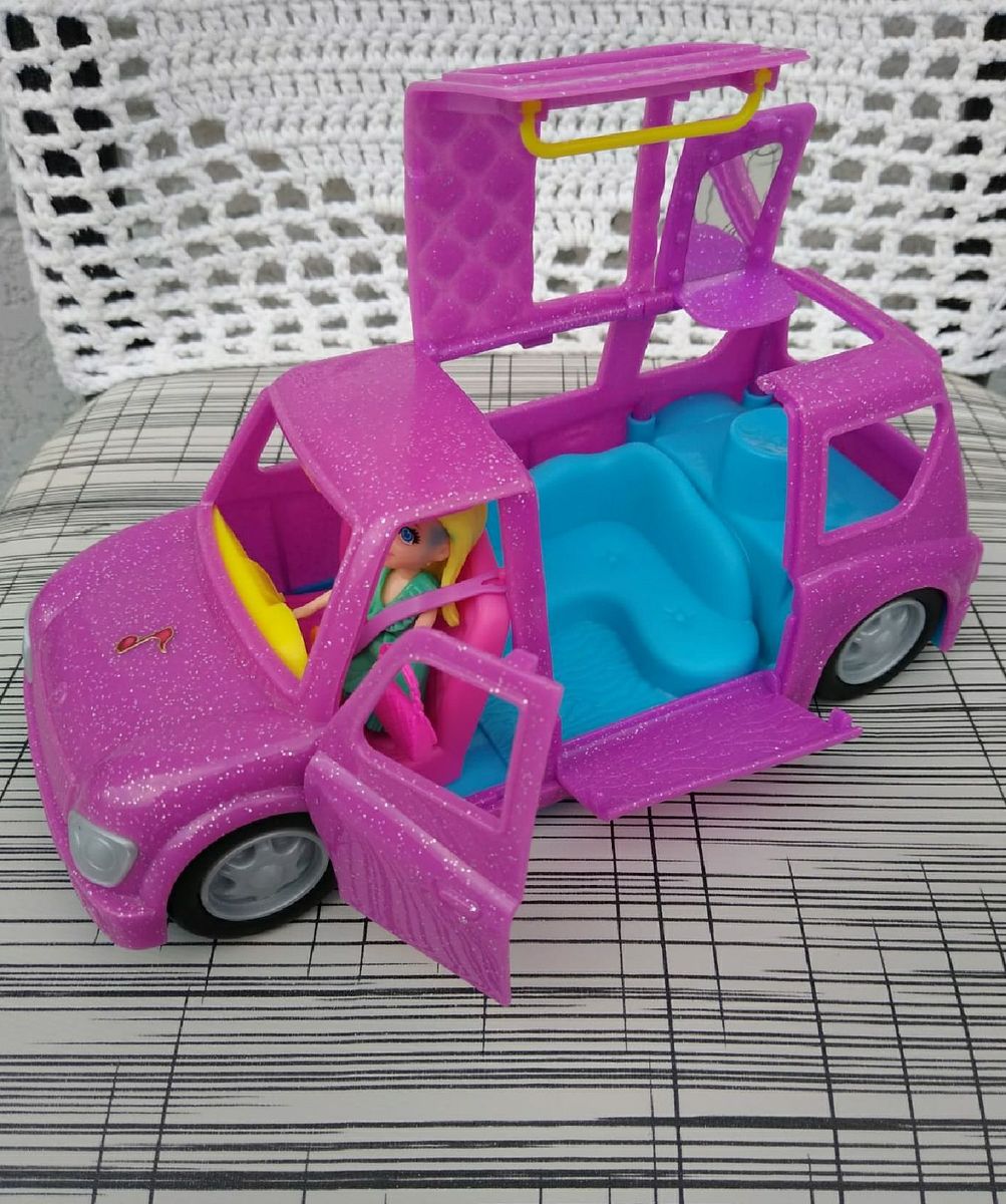 Carro da Polly com Bonequinha | Brinquedo Polly Pocket Usado 77871214 ...