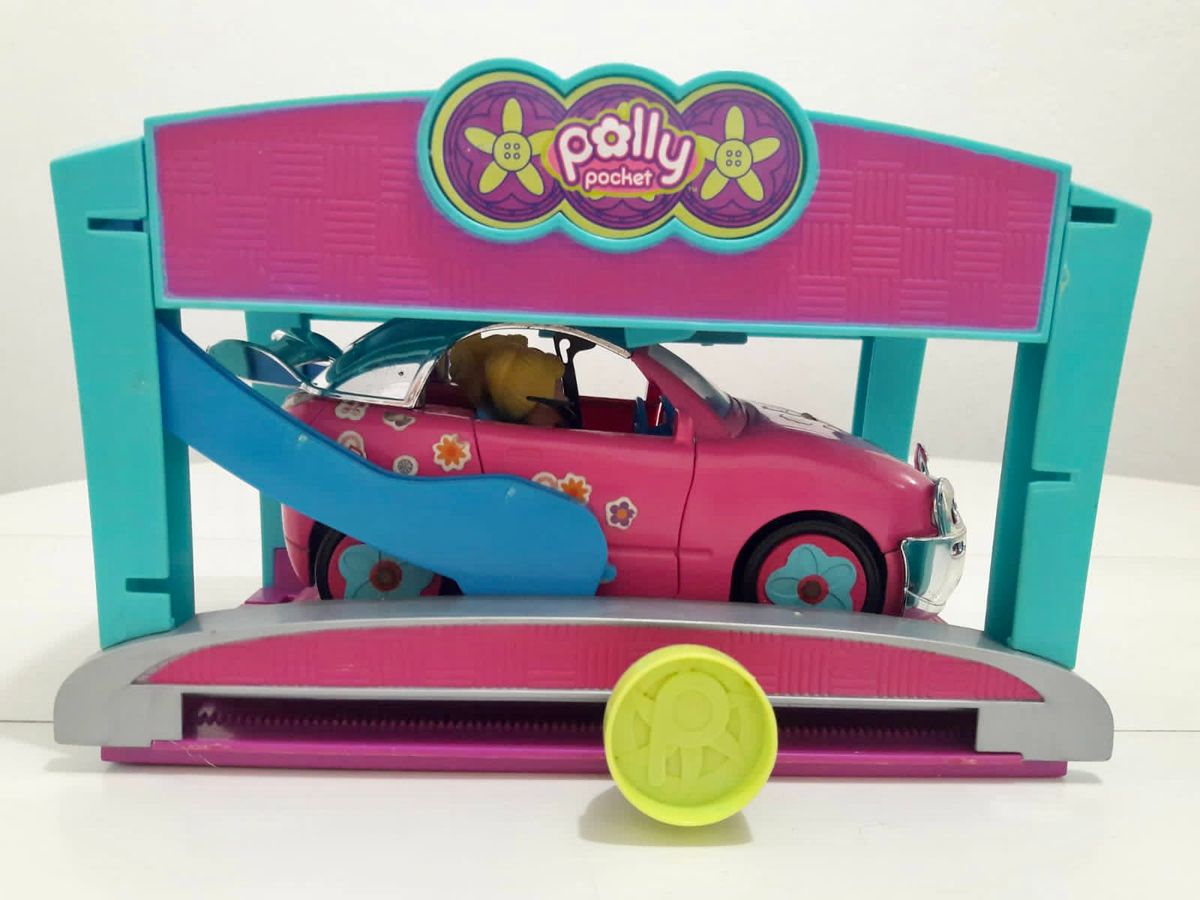 Carro e Garagem da Polly Pocket | Brinquedo Mattel Usado 93217993 | enjoei